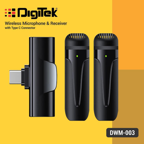 Buy Digitek (DWM-003) 2 Unit Wireless Microphone & 1 Unit Receiver with ...