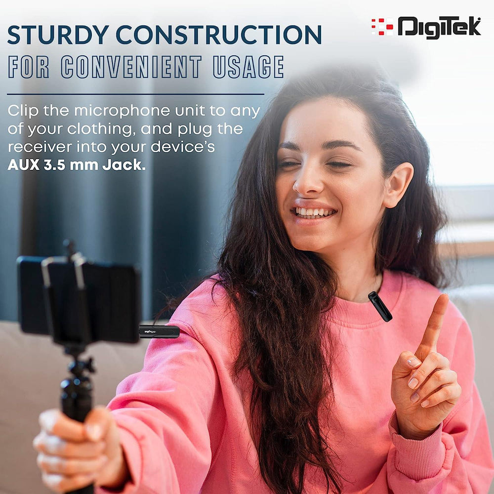 Buy Digitek Wireless Mic with AUX Noise Cancellation DWM-005