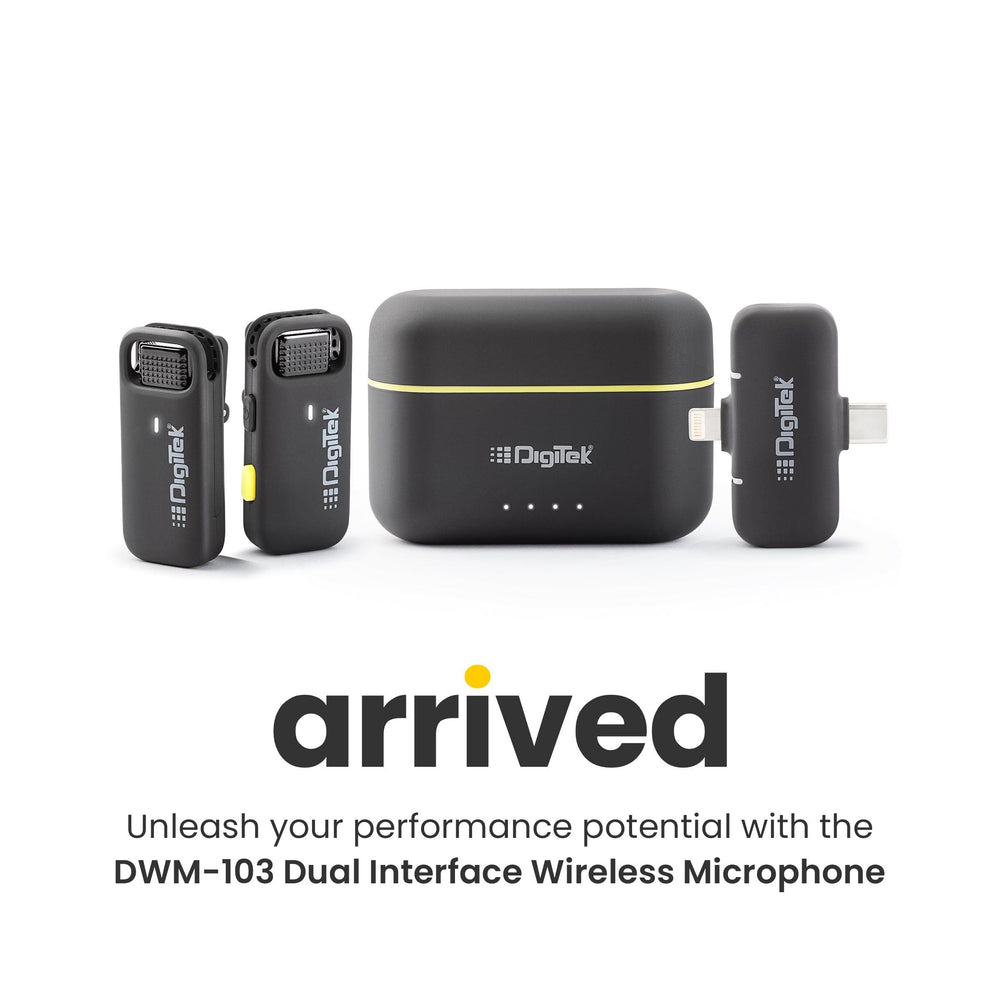 Digitek® (DWM-103) Wireless Microphone System with ANC Noise Reduction