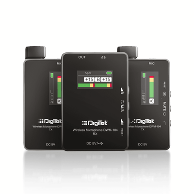 Buy Digitek (DWM 104) Wireless Microphone System, 2 Transmitters 1 ...