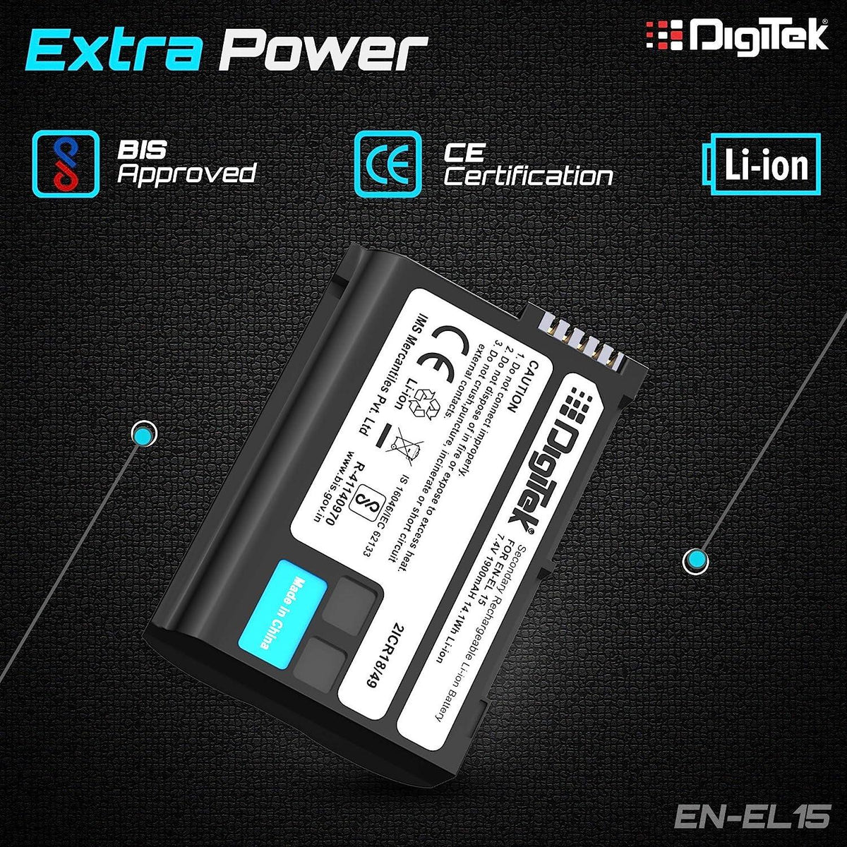 Buy Rechargeable Battery Pack for Digital Camera EN-EL15 Online