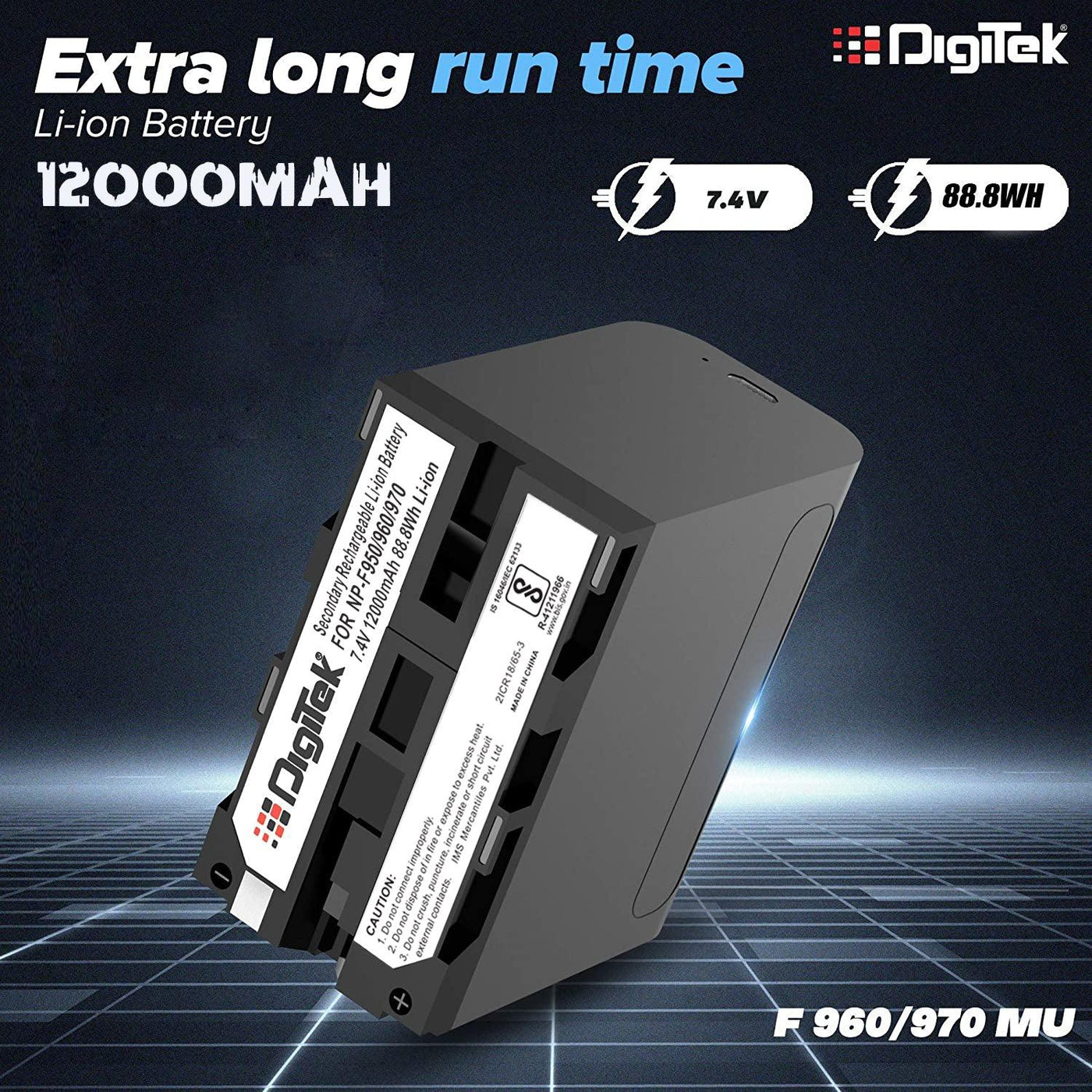 Buy Digitek Rechargeable Battery for Sony DSLR Camera F960/970MU