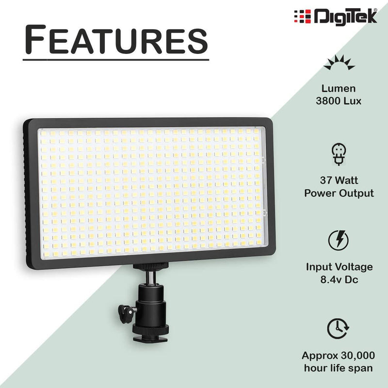 Buy Digitek LED Video Light D416 Combo with Tripod Compatibility Online