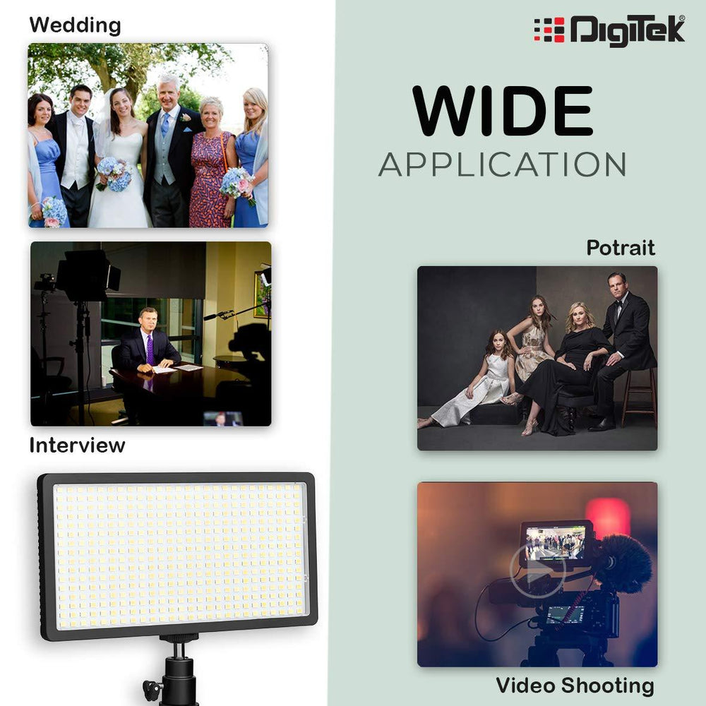 Buy Digitek LED Video Light D416 Combo with Tripod Compatibility Online