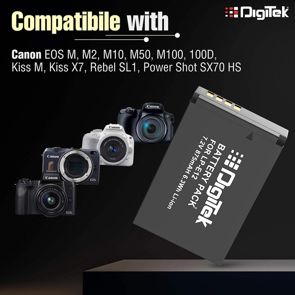 Buy Digitek Lithium-ion Rechargeable Battery LPE12 Online