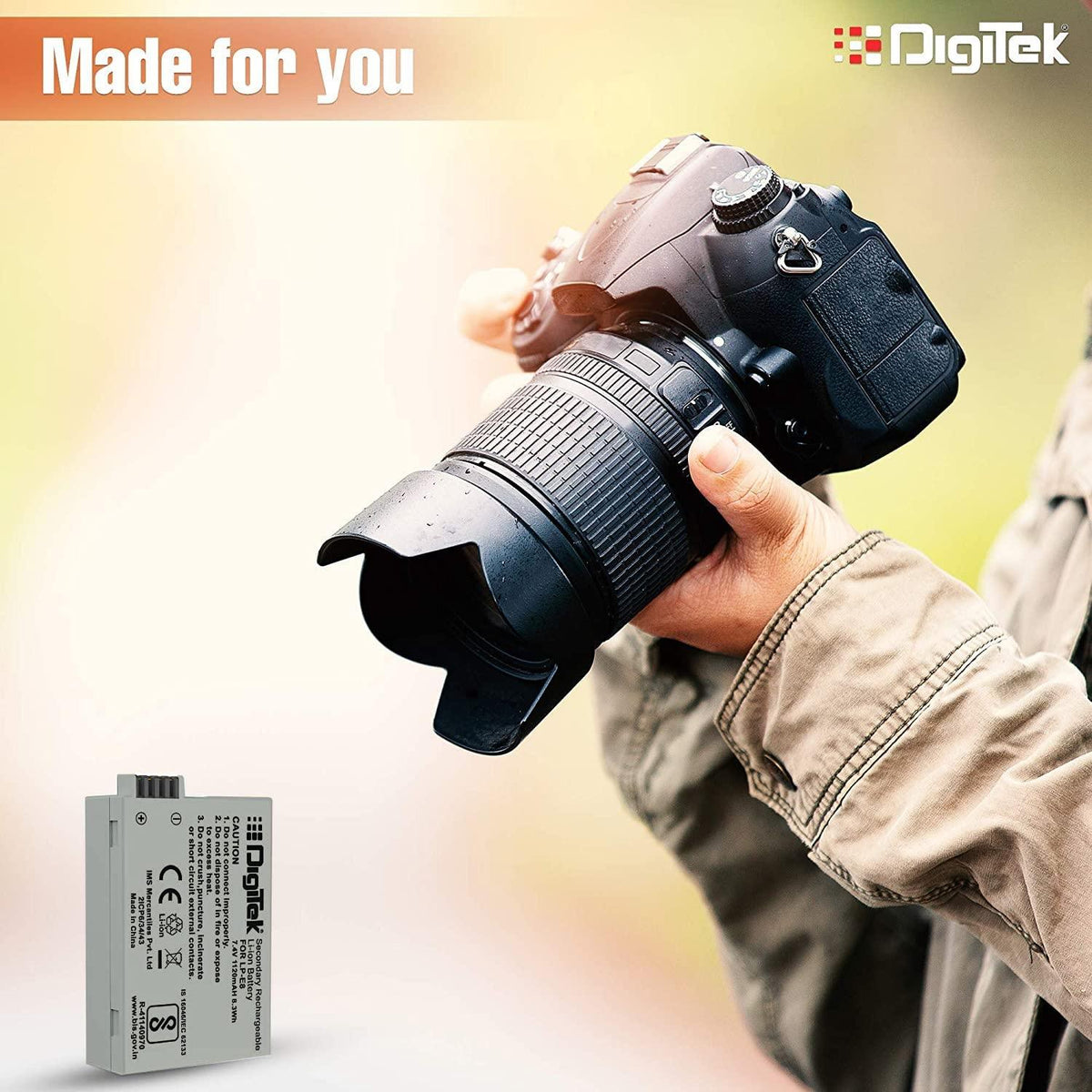 Buy Digitek Lithium-ion Rechargeable DSLR Battery LPE8 Online