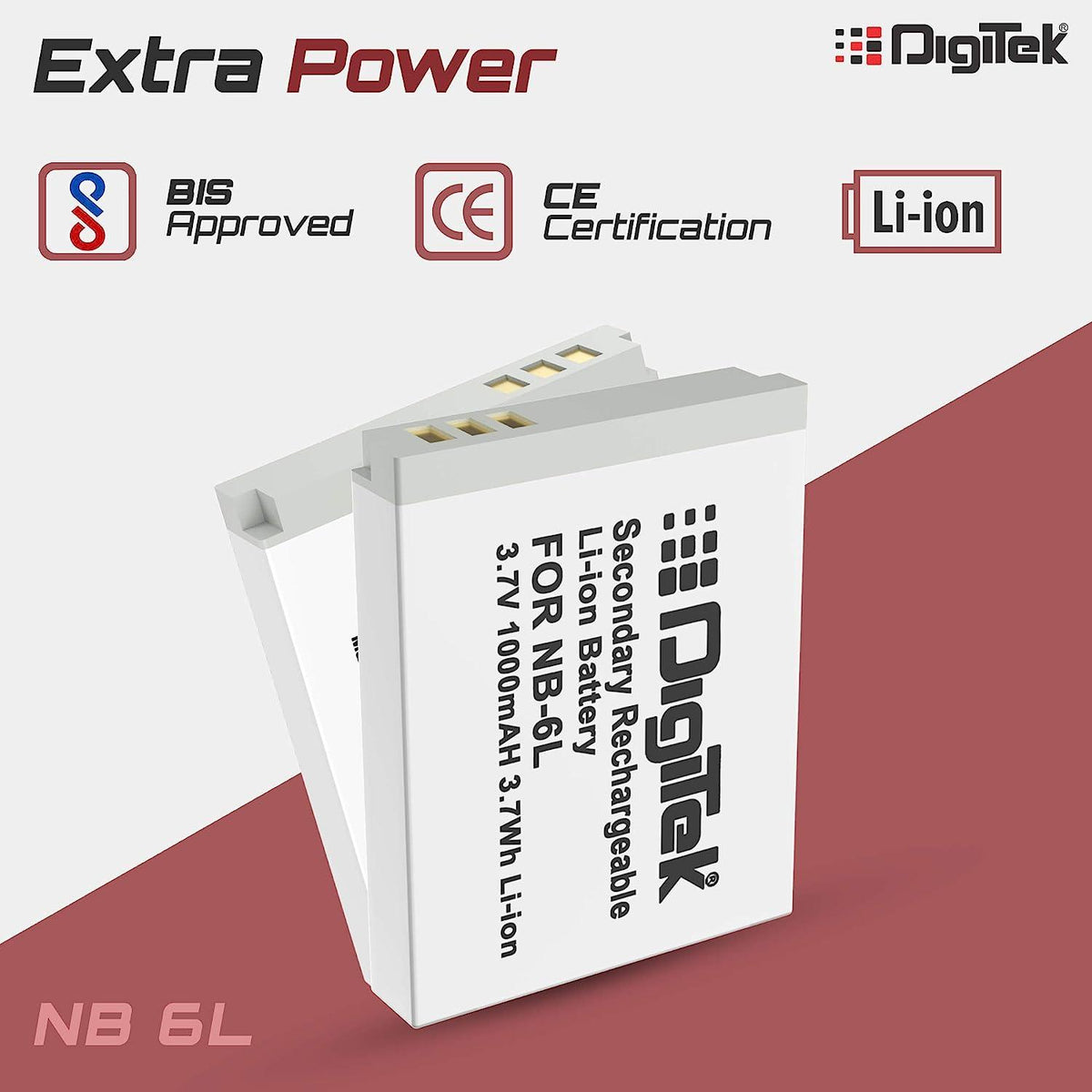 Buy Digitek Lithium-Ion Rechargeable for Canon DSLR Camera Battery NB ...