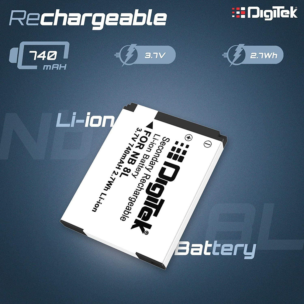 Buy Digitek Lithium Ion Rechargeable Battery for DSLR Camera NB-8L Online