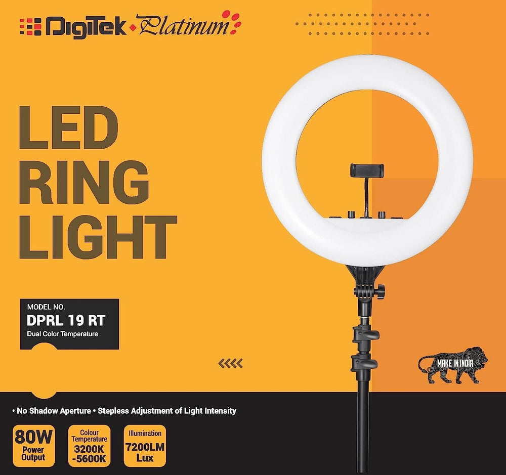 Buy Digitek DPRL-19RT Professional LED Ring Light with AC Power Online