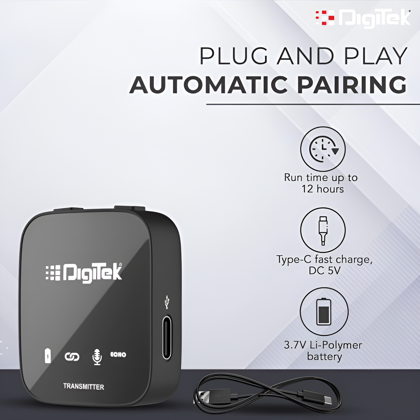 Buy Digitek (DWM 101) Wireless Microphone System with ANC Noise Reduction