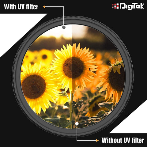 Buy Digitek UV-Protection Lens Filter (Filter with Slim Frame for DSLR ...