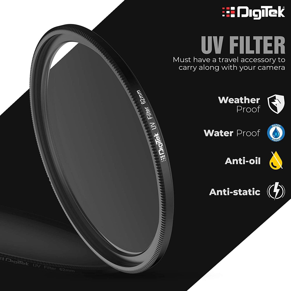 Buy Digitek UV Protection Lens Filter with Slim Frame for DSLR Camera ...